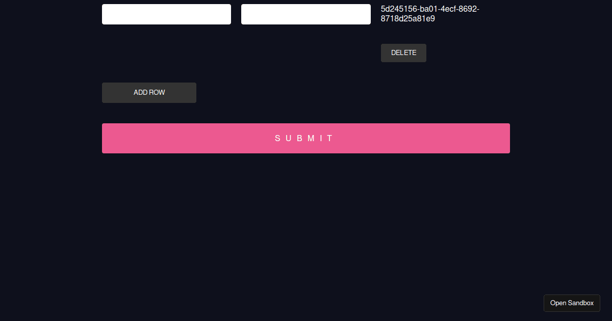 React Hook Form Usefieldarray Forked Codesandbox
