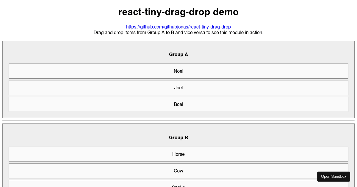 react-tiny-drag-drop (forked) - Codesandbox