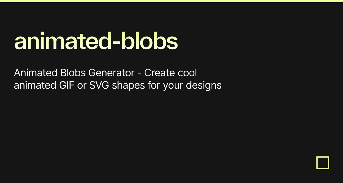 animated-blobs - Codesandbox