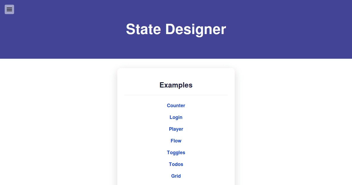 state-designer-examples - Codesandbox