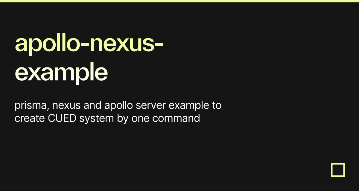 apollo-nexus-example - Codesandbox