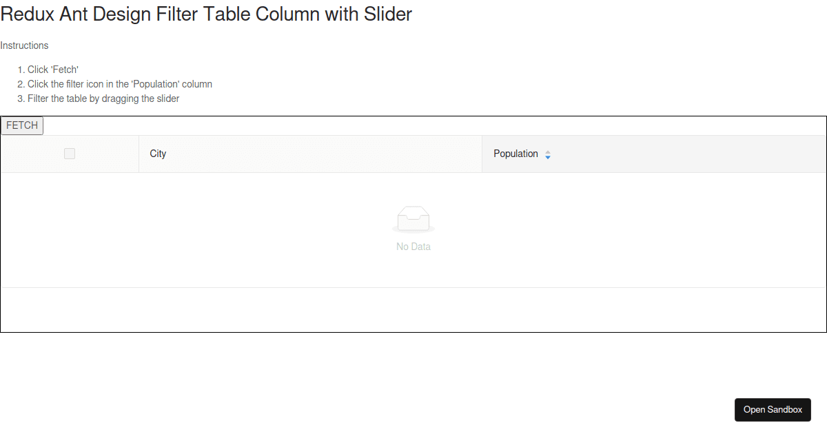 filter-table-with-slider - Codesandbox