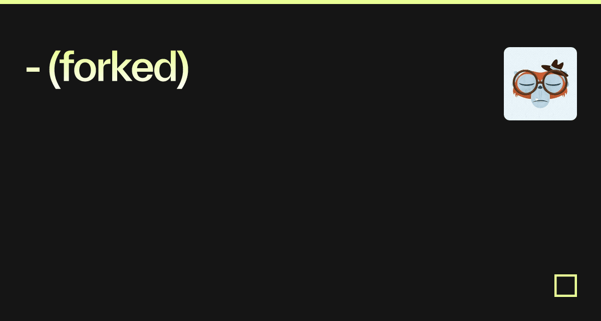 - (forked) - Codesandbox