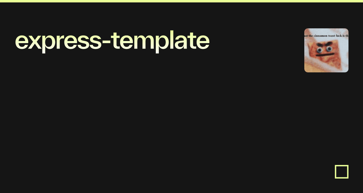 express-template - Codesandbox