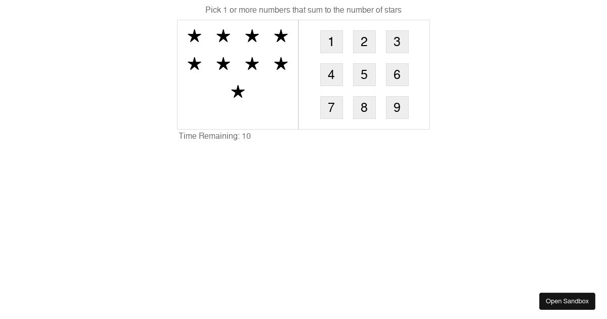 matching-numbers-game - Codesandbox