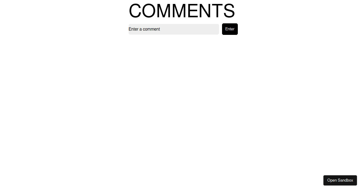 rn_comments_system - Codesandbox