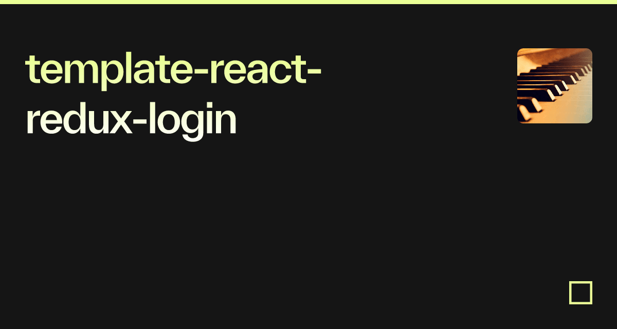 template-react-redux-login - Codesandbox