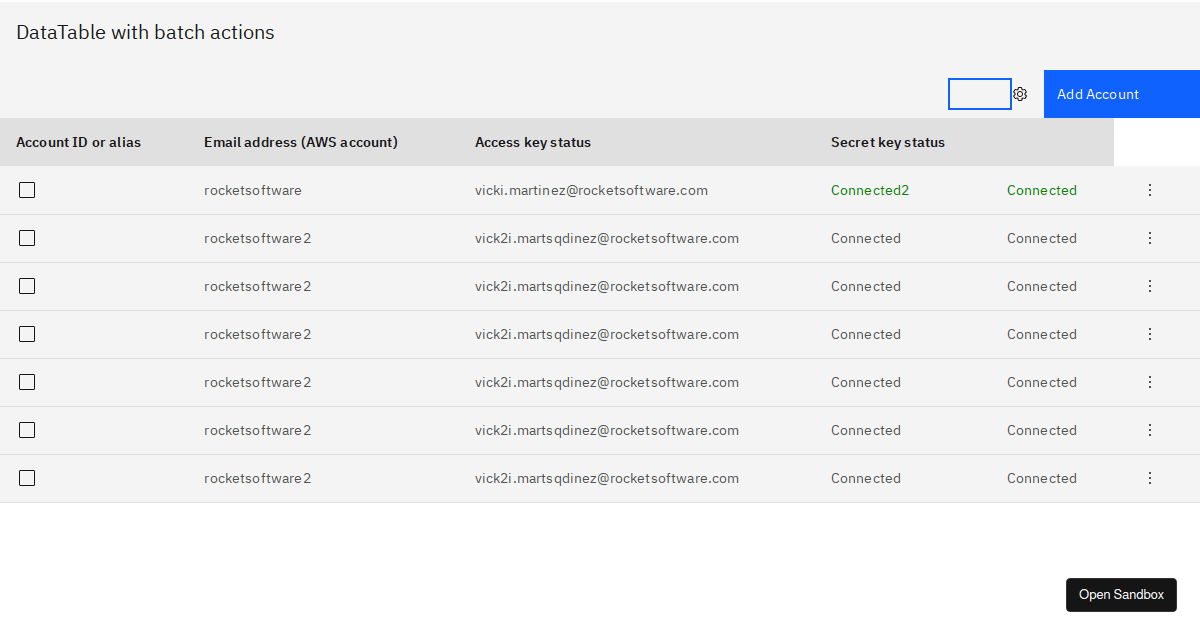 carbon-components-react - Codesandbox
