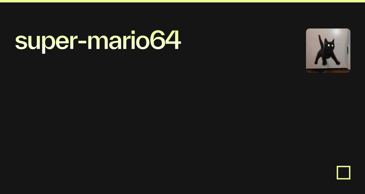 super-mario64 - Codesandbox