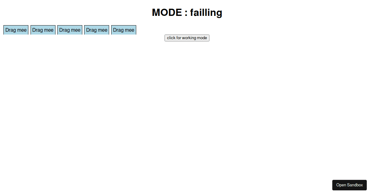 react-dnd fail - Codesandbox