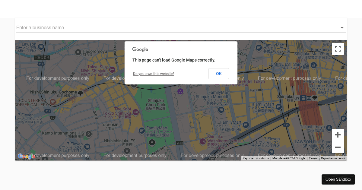 @nagoos/google-maps-autocomplete-vuetify Example - Codesandbox