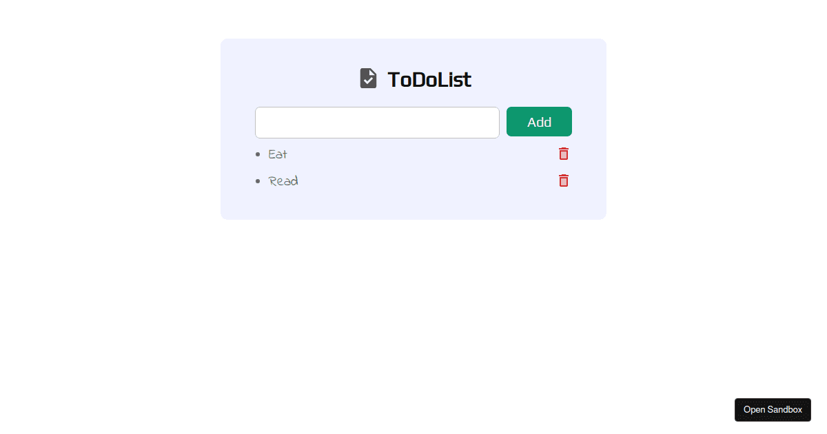 TO-DO-List-of-mine_* - Codesandbox