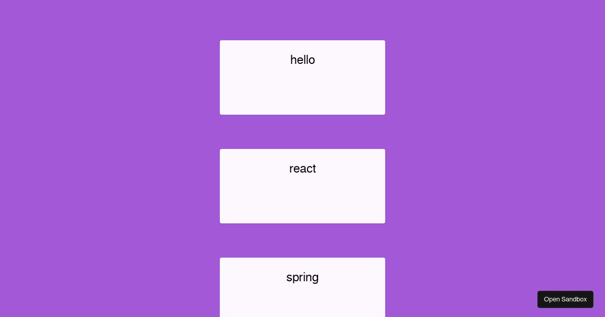 react-spring-dnd (forked) - Codesandbox