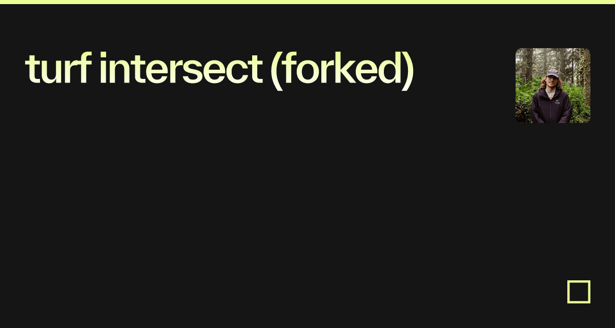 turf intersect (forked) - Codesandbox