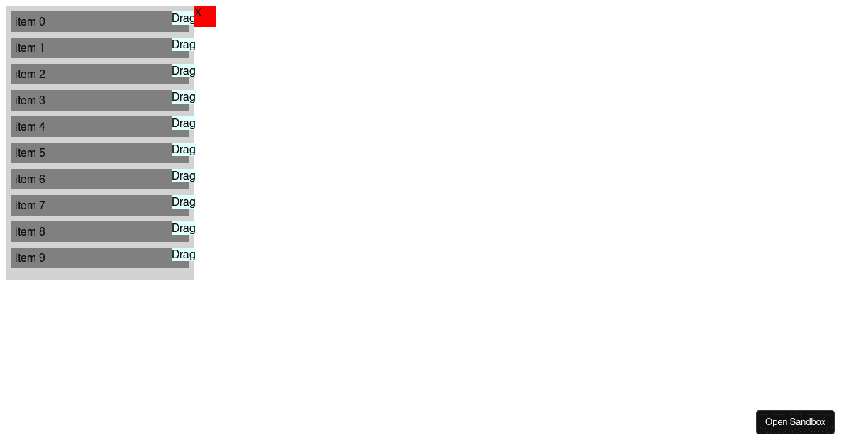 React Beautiful Dnd Drag Control Codesandbox