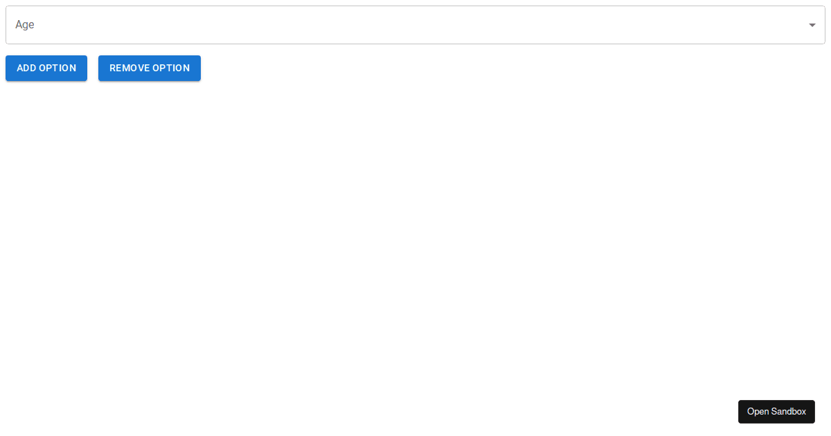 BasicSelect Material Demo (forked) - Codesandbox