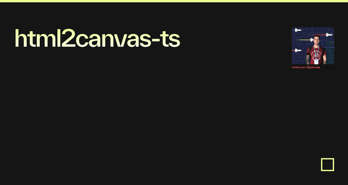 html2canvas-ts - Codesandbox