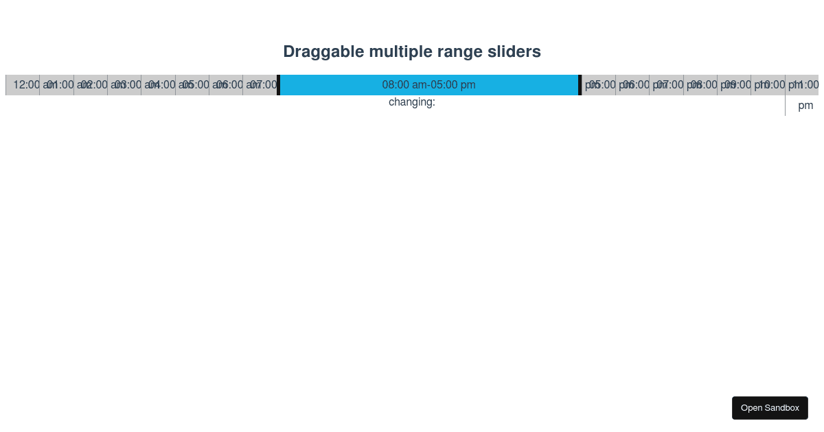 Vue Range Slider Codesandbox