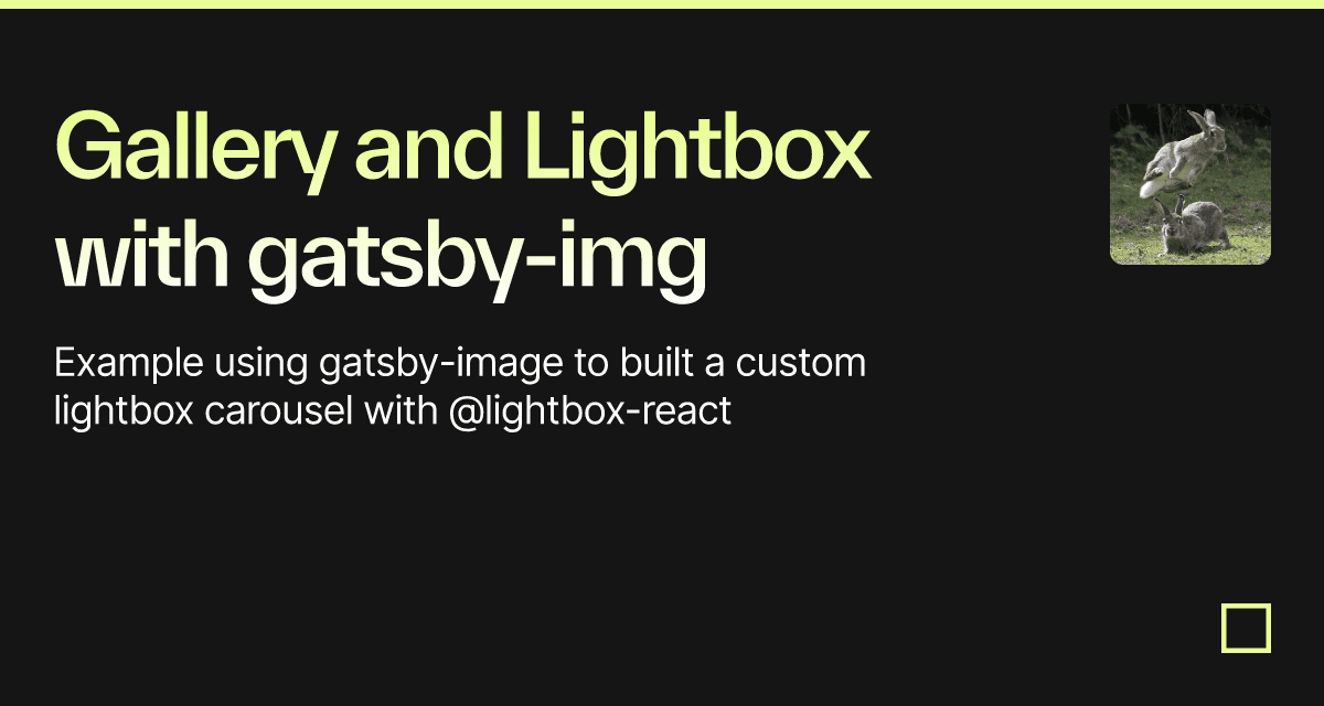 Gallery and Lightbox with gatsby-img - Codesandbox