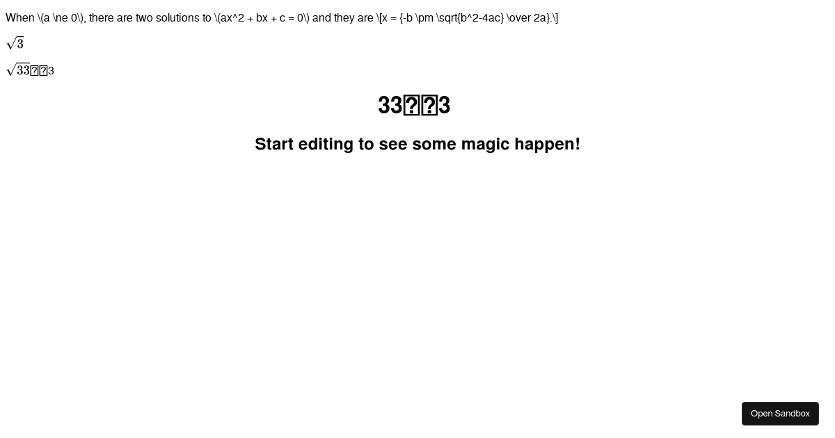 tender-euler-2srvt - Codesandbox