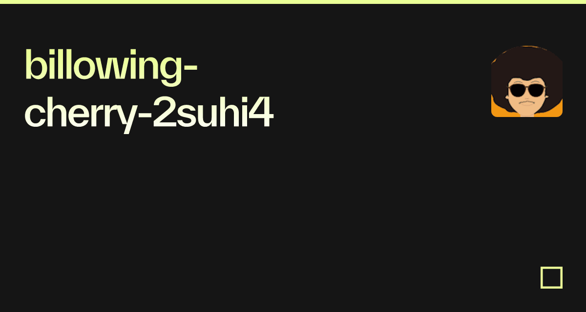 billowing-cherry-2suhi4 - Codesandbox