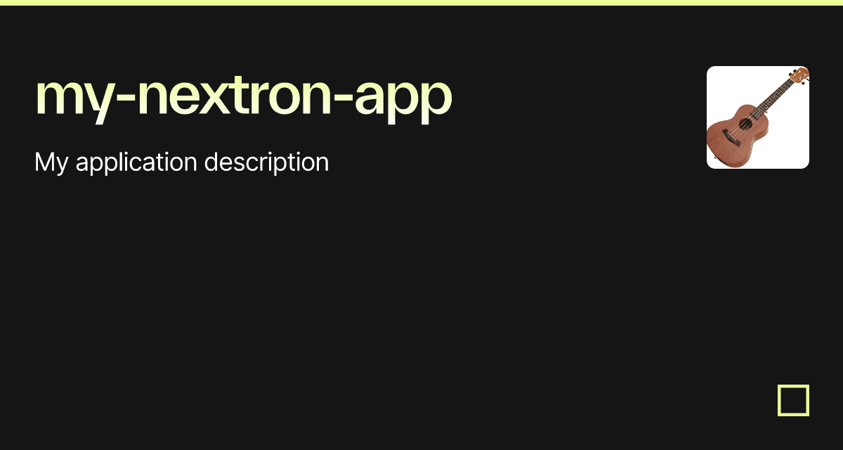my-nextron-app - Codesandbox
