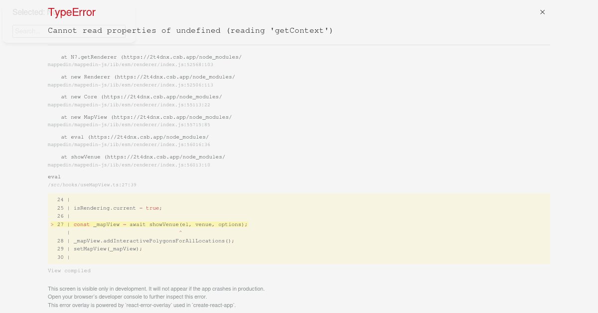 Using React Advanced Codesandbox