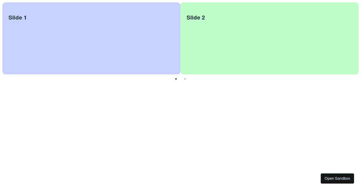 carousel peekaboo - Codesandbox