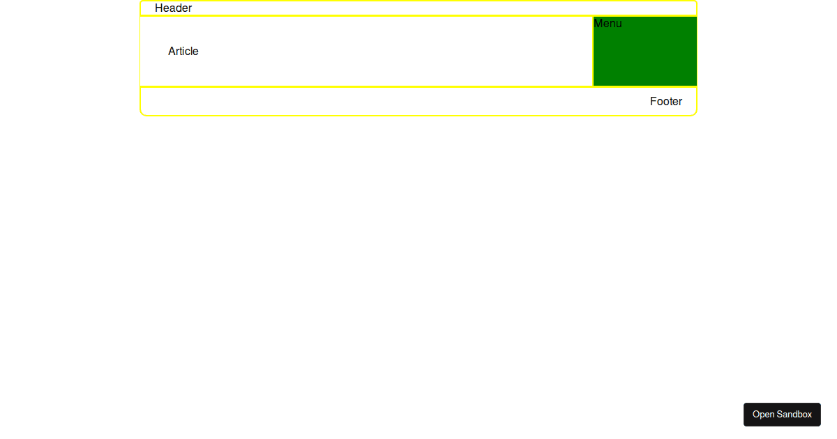 html-css basic exercise - Codesandbox