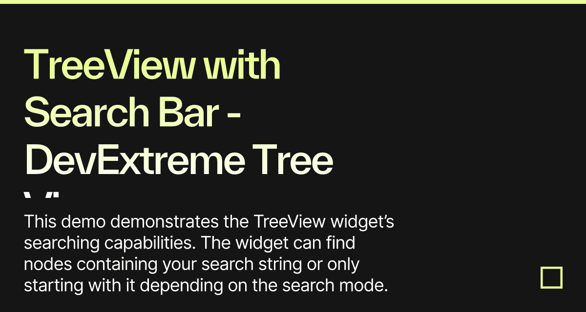 TreeView with Search Bar - DevExtreme Tree View - Codesandbox