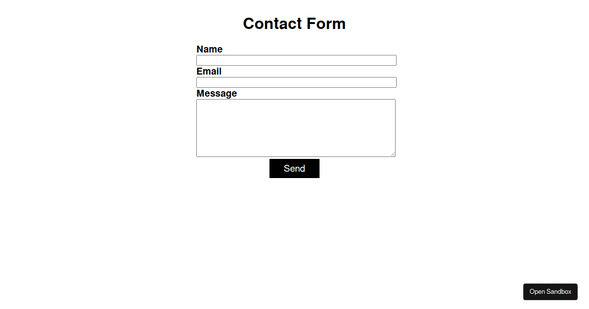 EMAILJS - Codesandbox