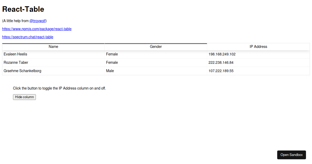 react-table-help - Codesandbox