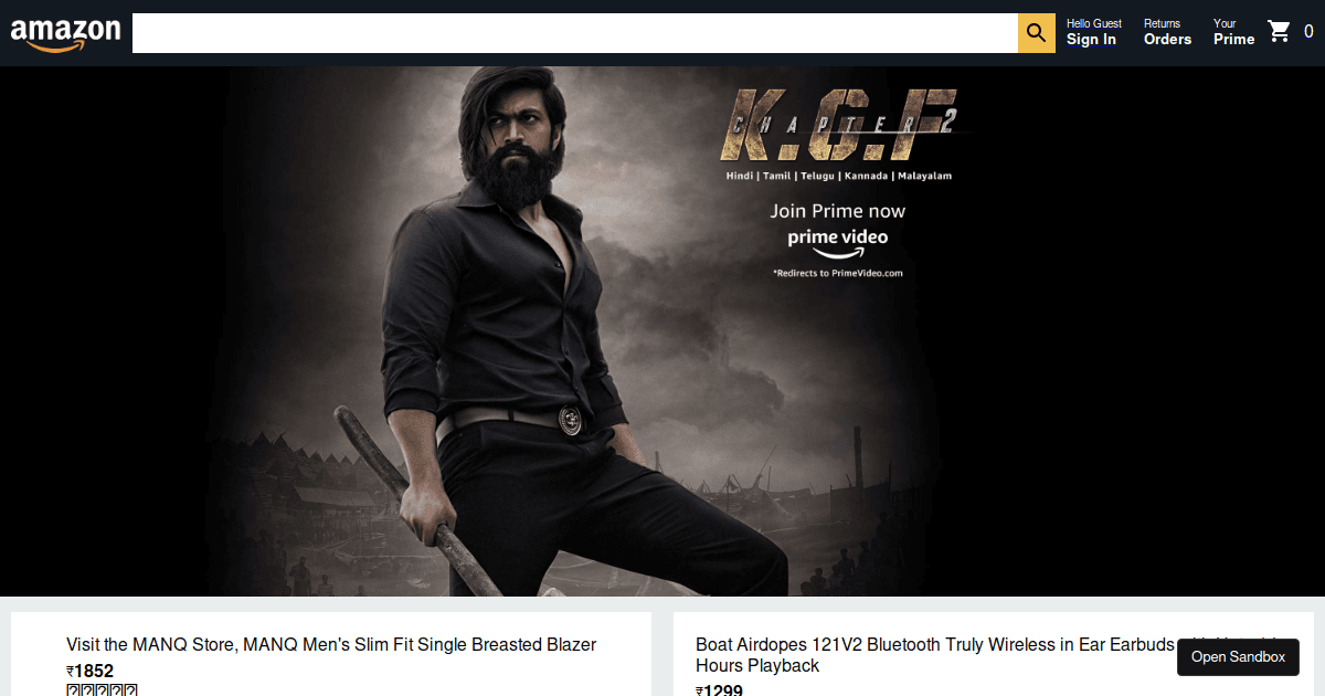 amazon-clone - Codesandbox