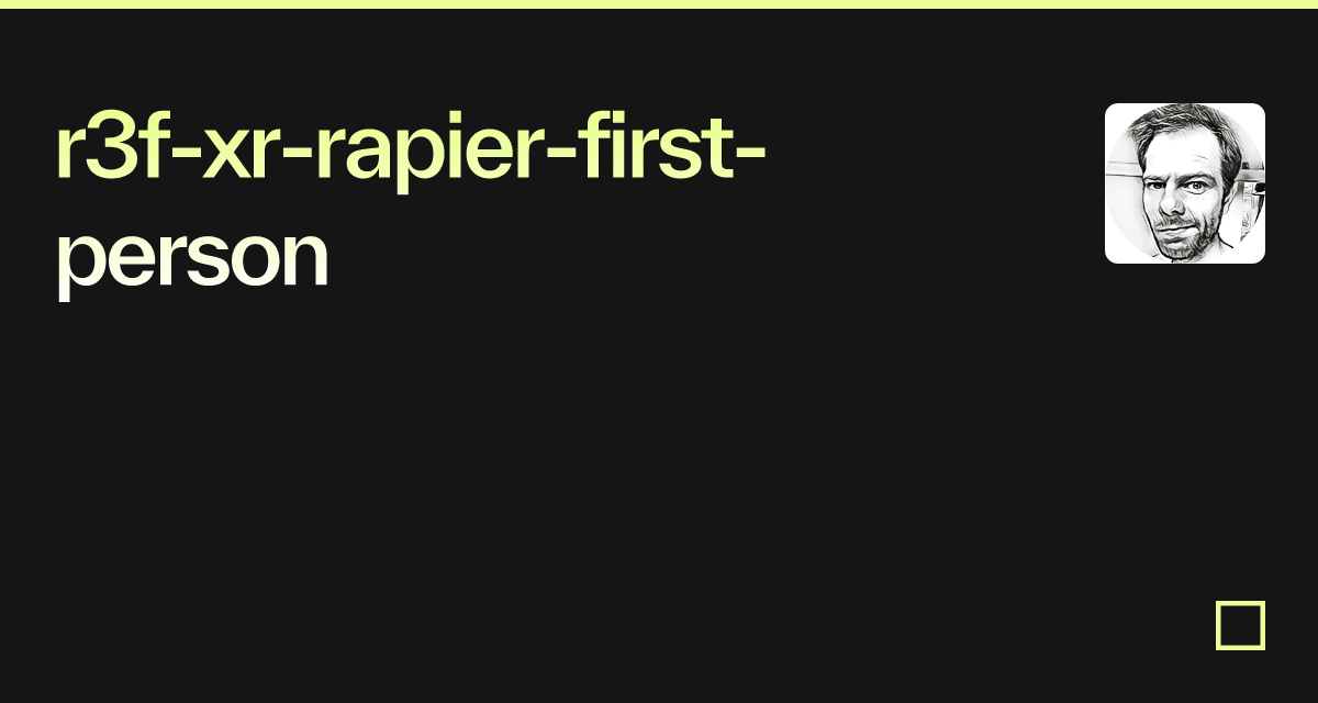 r3f-xr-rapier-first-person - Codesandbox