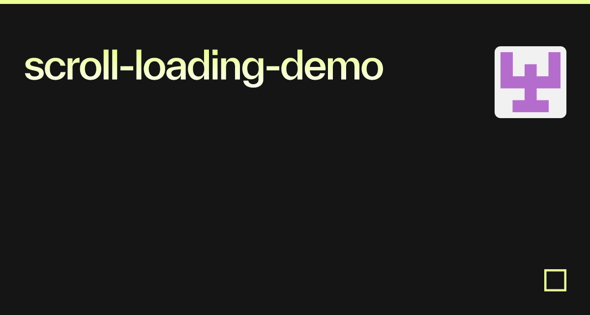 scroll-loading-demo - Codesandbox