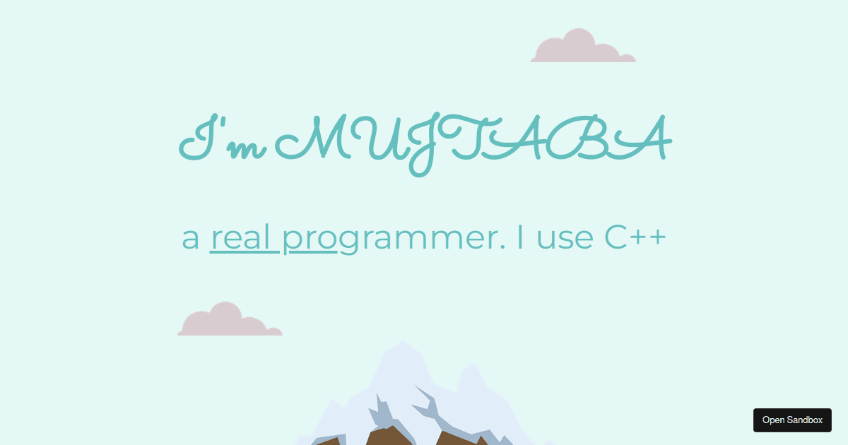 my-personal-website - Codesandbox