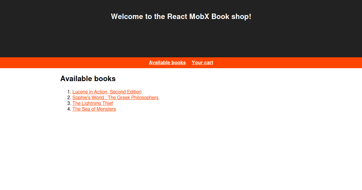 mobx-book-store-example - Codesandbox