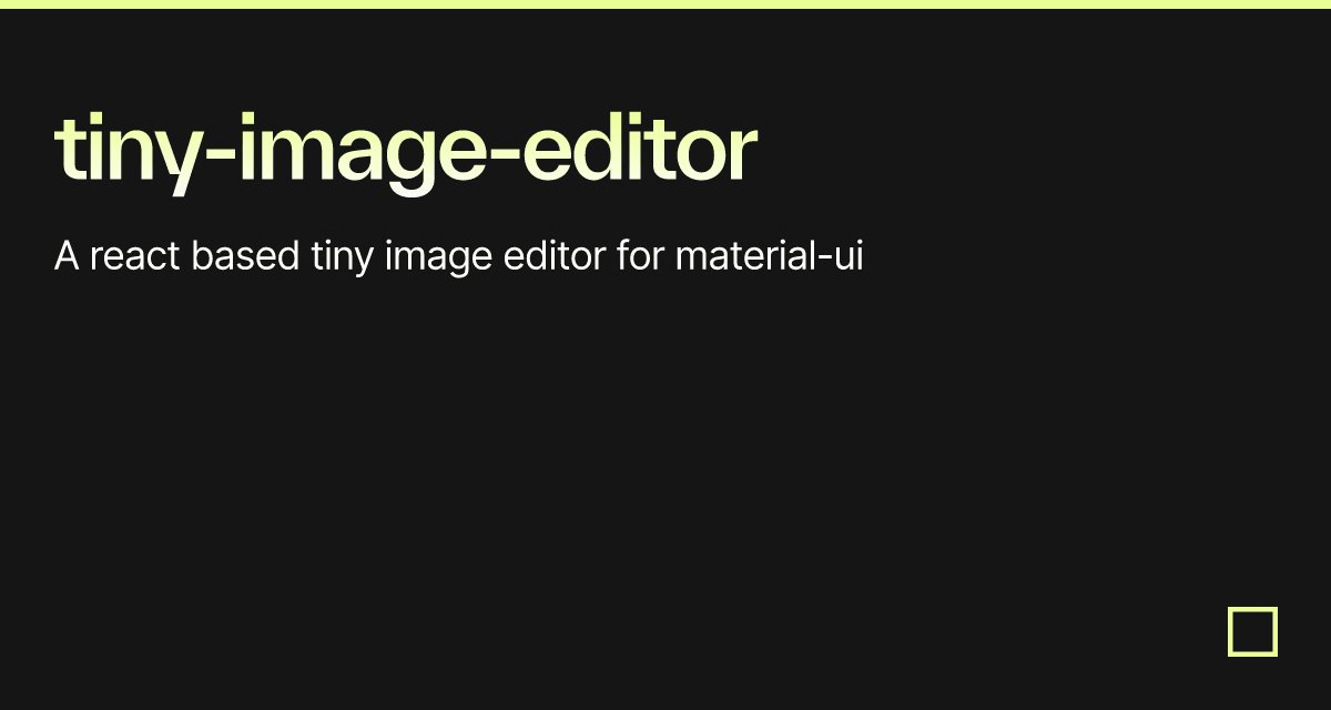 tiny-image-editor - Codesandbox