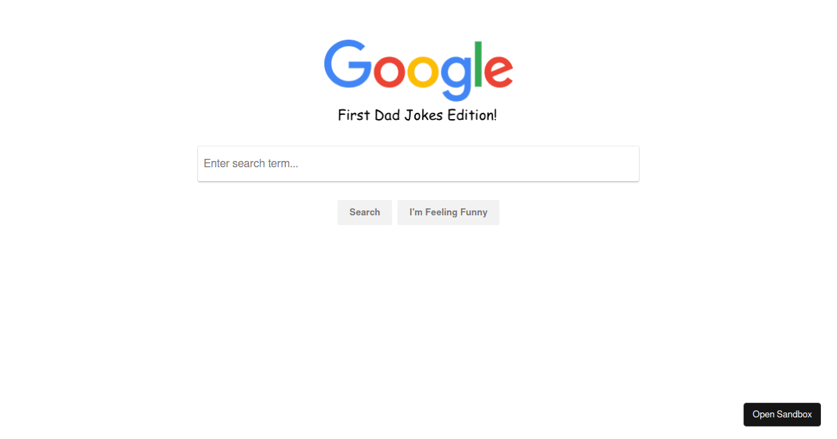 React for Beginners - Codesandbox