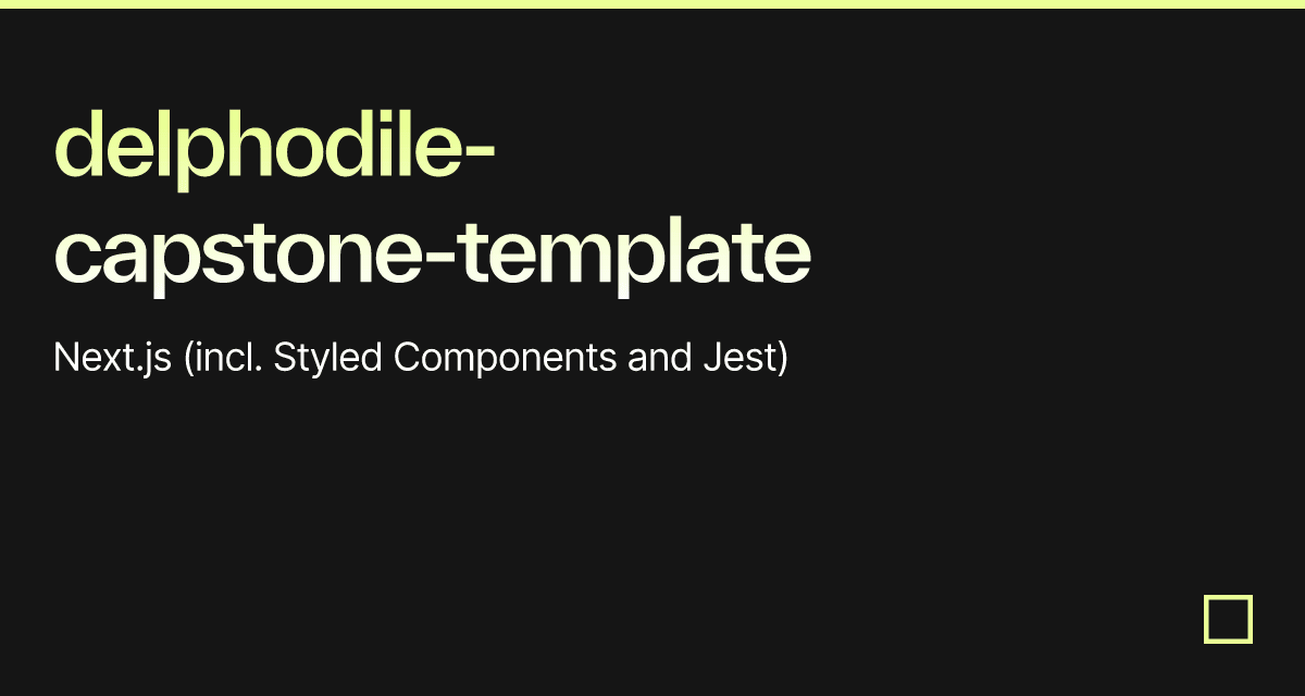 delphodile-capstone-template - Codesandbox