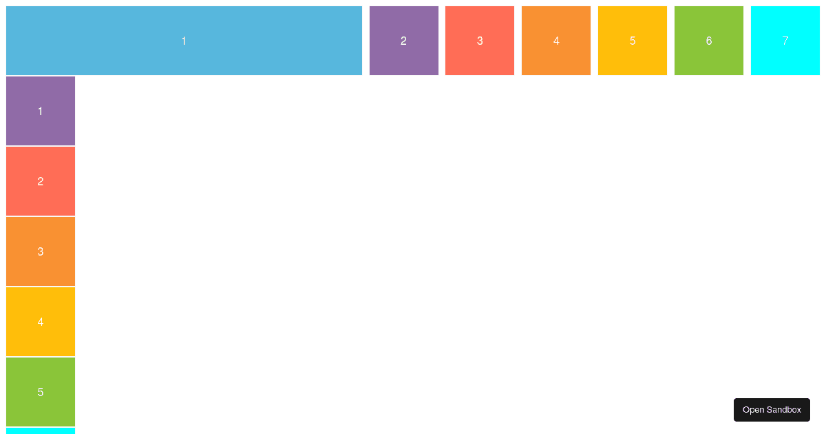 Uses Flex Component - Codesandbox
