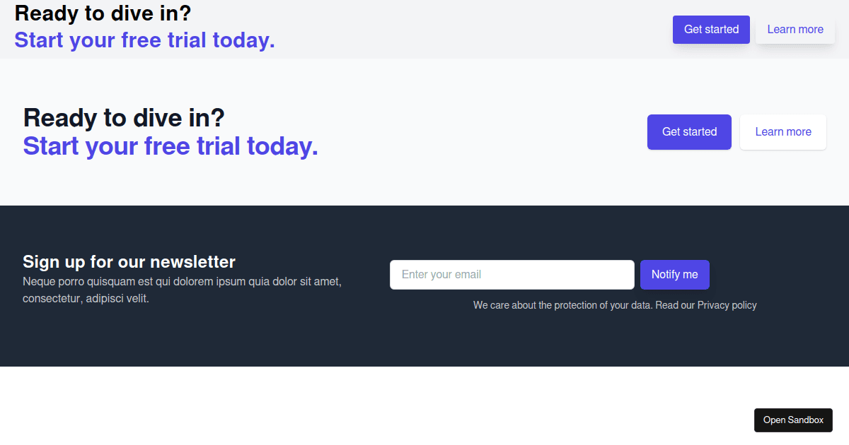 Tailwind Example (forked) - Codesandbox
