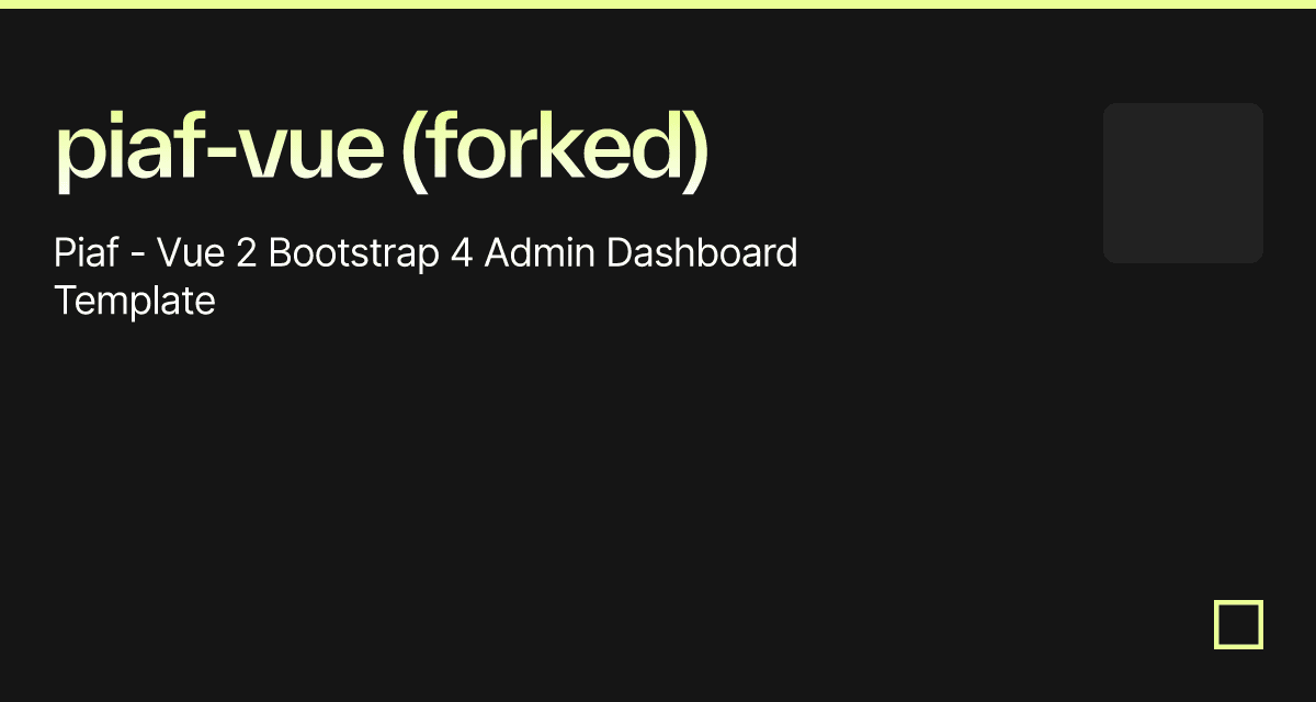 piaf-vue (forked) - Codesandbox