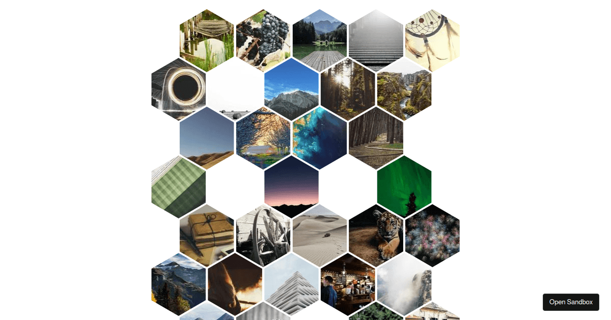 react-honeycomb-static-example - Codesandbox