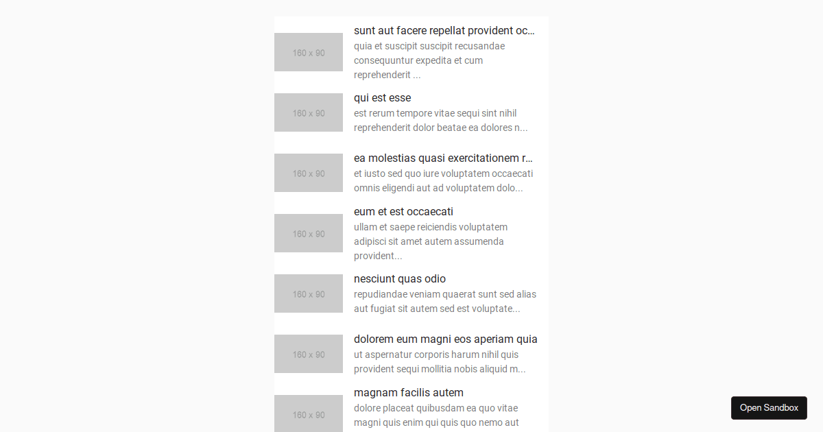 Vuetify List Thumbnail - Codesandbox