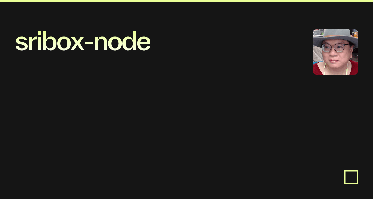 sribox-node - Codesandbox