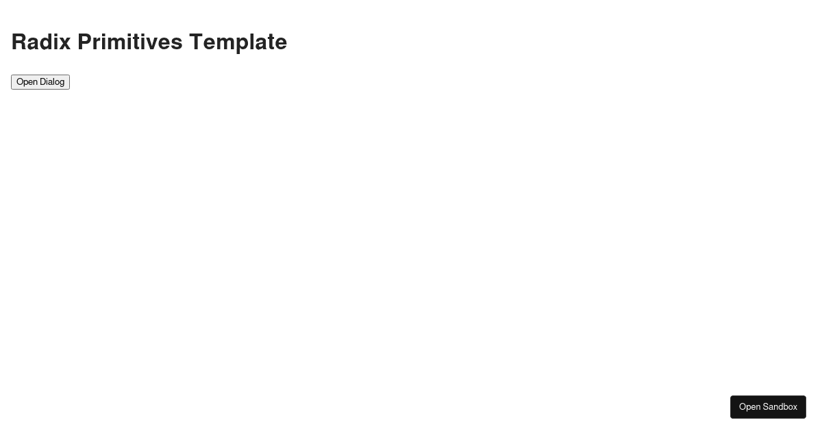 radix with react-spring (forked) - Codesandbox