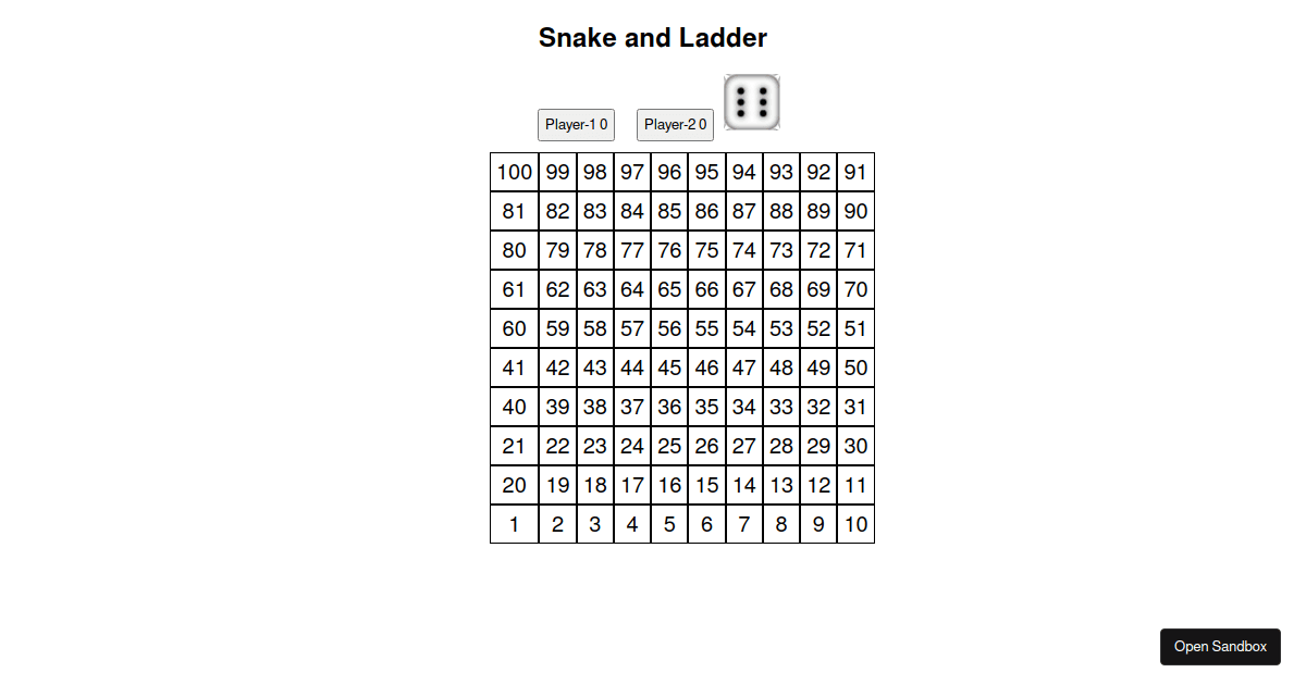 snake and ladder - Codesandbox