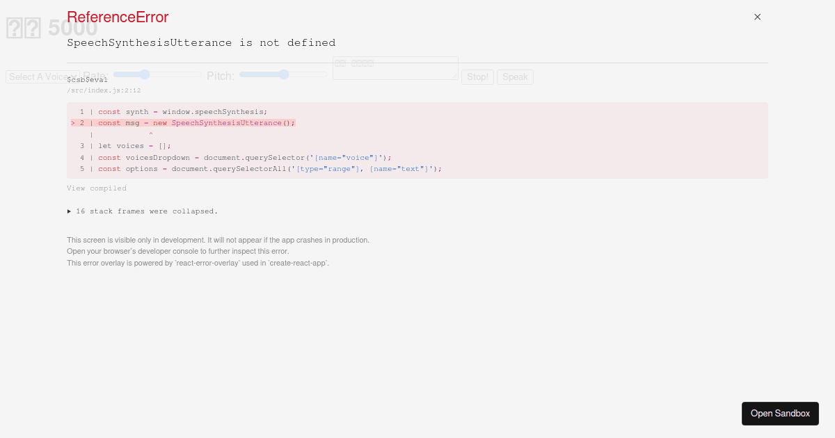 Html Text To Speech Codesandbox 2143