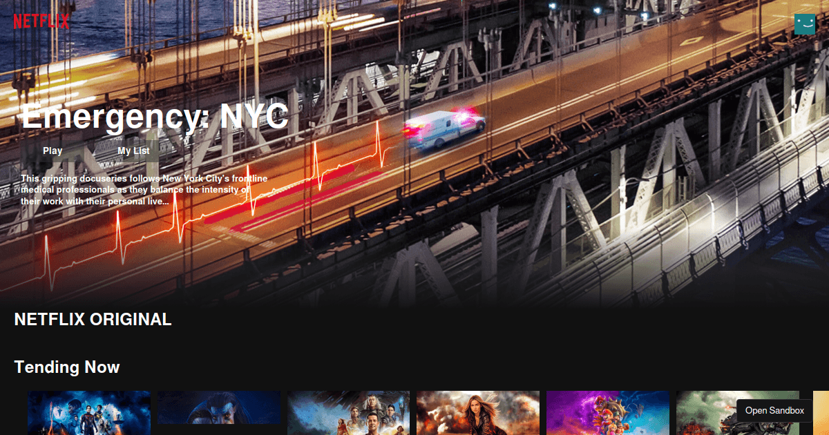 netflix - Codesandbox